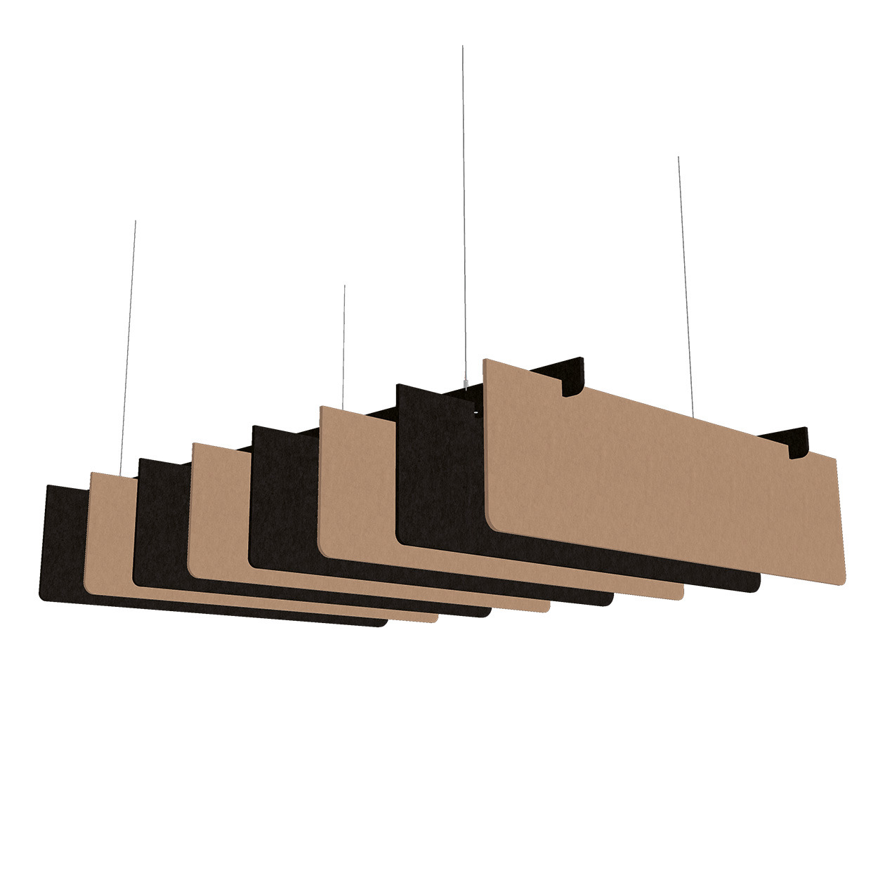 Plafond acoustique feutre compact absorbant éco-conçu SlimUp